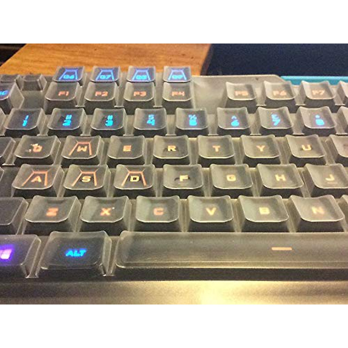 Transparent Clear Silicone Keyboard Cover protectors for Logitech G910 Orion Gaming Keyboard
