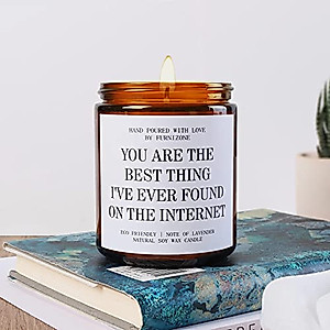 Gifts for Her Him, Candles Gifts for Women, Funny Gifts Anniversary Birthday Gifts for Boyfriend Girlfriend Husband Wife, Soy Wax Lavender Candles