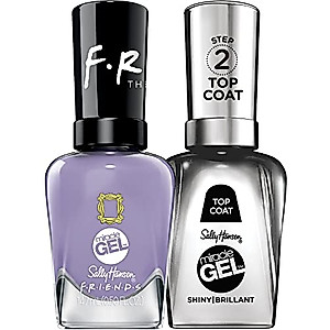 Sally Hansen Miracle Gel Friends Duo 2 pack: THE ONE WITH (LAVENDOOR & TOP COAT SHINY)