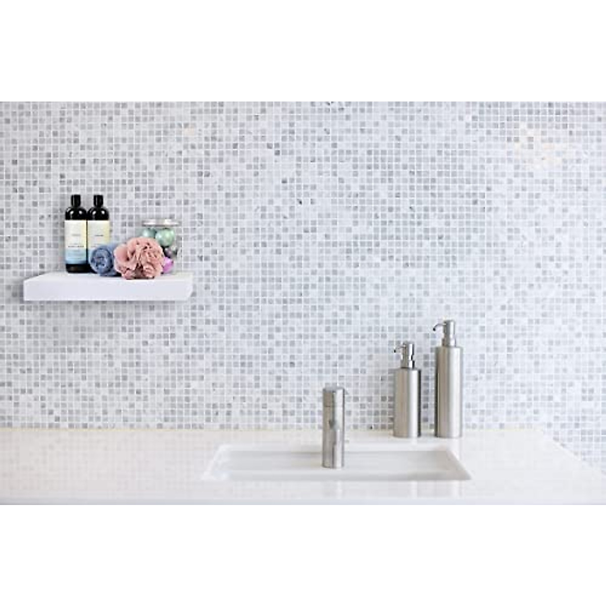 Floating Shelf with Drawer, Floating Nightstand for Bedroom 16” Wall Shelf, White Floating Shelf with Storage, Floating Shelf for Office Bathroom Floating Bedside Table (White Wood)