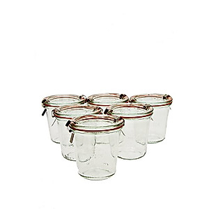 Weck 900 Tall Mold Jar - 1/5 Liter, Set of 6