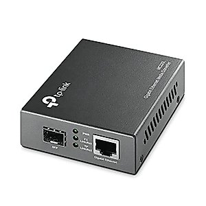 TP-Link MC220L | Gigabit SFP to RJ45 Fiber Media Converter | Fiber to Ethernet Converter | Plug and Play | Durable Metal Casing | Versatile Compatibility | Auto-Negotiation | UL Certified