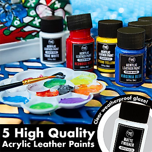 Craft It Up Sneaker Painting Kit Complete Shoe Paint Kit for Sneakers- Paint, Brushes, Tape & More Included- Shoe Customization Kit