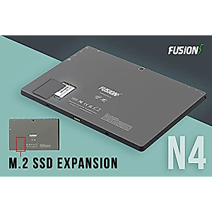 Fusion5 10" Windows 11 FWIN232 PRO N4120 Intel Quad-Core Ultra Slim Windows Tablet PC - 6GB RAM, 128GB Storage, 1920x1200 FHD Display, USB 3.0, Micro HDMI, 5MP & 2MP Cameras, Expandable M.2 Storage
