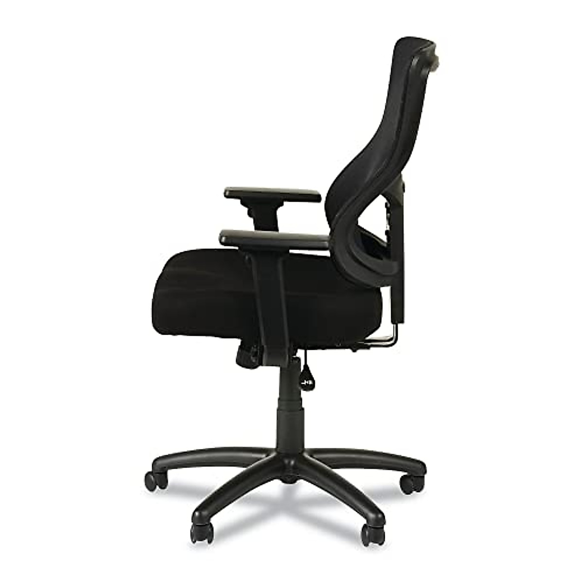 Alera Elusion II Series Mesh Mid-Back Synchro Seat Slide Chair, Supports Up to 275 lb, 17.51" to 21.06" Seat Height, Black