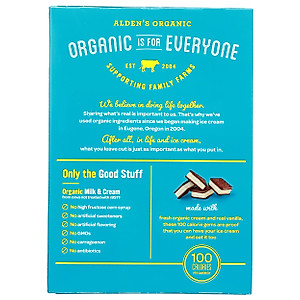 Aldens, Ice Cream Sandwich Vanilla Organic, 8 Count, 16 Fl Oz