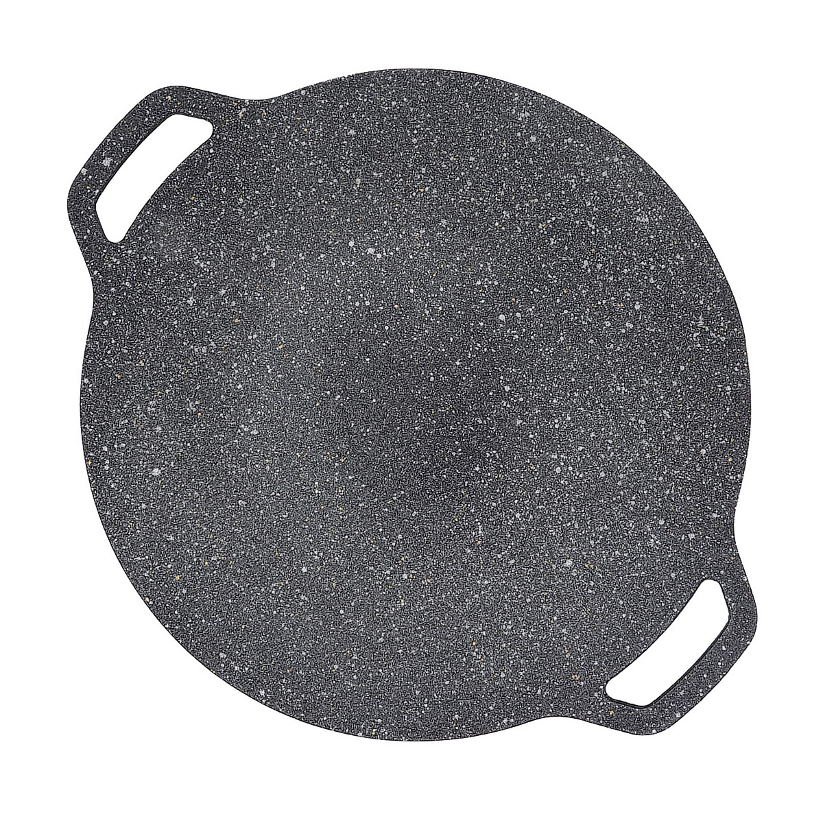 Kuuleyn Korean BBQ Grill Pan Round BBQ Griddle Nonstick Circular Frying Pan Aluminum Griddle Pan for Outdoor Camping Grilling(33cm)