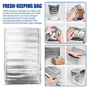 Hemoton 40 pcs Thermal Insulated Bubble Mailers Disposable Insulation Shipping Bags Thermal Box Liners Thermal Padded Envelopes Insulation Bag for Food Fruit Take- out (20x30CM)