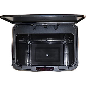 Hanover 50-Liter / 13.2-Gallon Stainless Steel 50 Liter / 13.2 Gallon Hands Free Trash Can Garbage Bin, Fingerprint Resistant, Soft Close, Sensor Lid