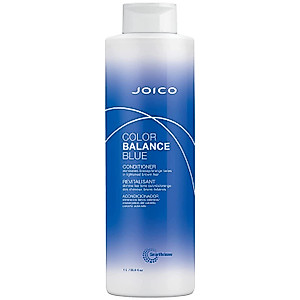 Joico Color Balance Blue Shampoo & Conditioner Set | Eliminate Brassy and Orange Tones | For Lightened Brown Hair
