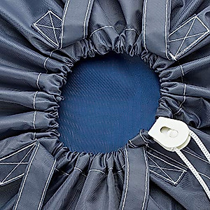 HOMEST 2 Pack Travel Laundry Bag with Handles, Square Base Can Carry Up to 3 Loads of Clothes, Dirty Clothes Storage with Drawstring Closure,Gray