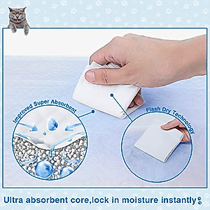 Cat Litter Pads Superior Absorbent 25 Count Generic Refill Compatible with Tidy Cat Breeze Litter System 16.9x11.4 Inch Enhanced Odor Control
