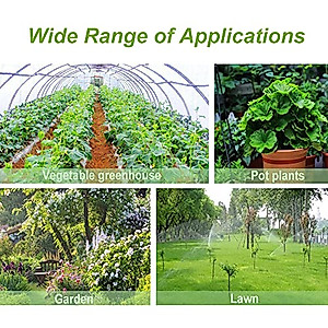 Irrigation Hose Kit, 80 Feet 1/4 Inch Drip Line Irrigation Hose, with a Variety of Drip Irrigation Barbed Fittings，Suitable for Garden Irrigation System (1/4 Hose Standard kit)