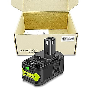 Lizone 6.5Ah P193 PBP005 18V Lithium Battery Replacement for Ryobi 18V Battery Lithium Ion 4.0Ah P108 P192 P129 P197 PBP2005 PBP004 6.0Ah P193 18V ONE+ Battery Compatible with Ryobi 18V ONE+ Tools