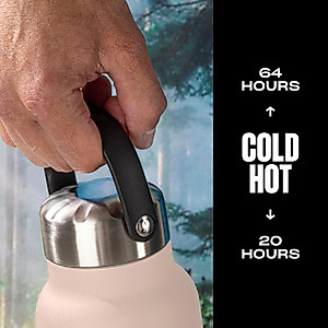 S'well Recycled Stainless Steel Explorer with Insulated Lid and Handle, 40oz, Himalayan Salt, Triple Layered Vacuum Insulated Containers Keeps Drinks Cold for 54 Hours and Hot for 12