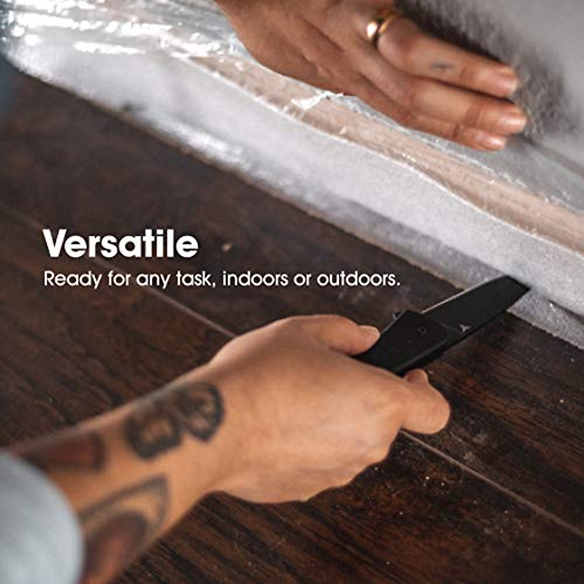 TRUE Ball Bearing Flipper Knife Sharp and Reliable Flipper Pocket Knife with 3" Drop Point Blade, Black, One Size