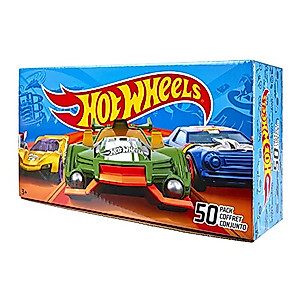 Hot Wheels Toy Trucks & Cars, 50-Pack, Set of 50 1:64 Scale Individually Packaged Vehicles, Instant Collection (Styles May Vary) (Amazon Exclusive)