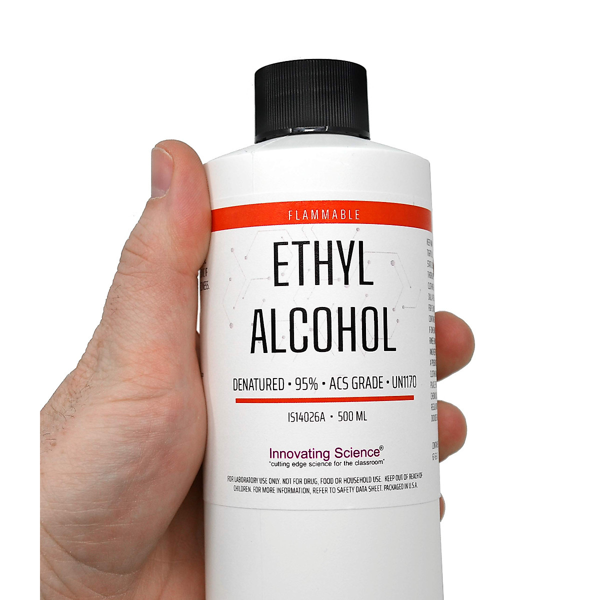 ALDON ACS Reagent Grade 95% Denatured Ethyl Alcohol, 500mL