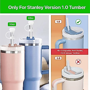 COOKSMITP Stanley Spill Stopper 40oz | Stanley Cup Leak Stopper | Silicone Spill Proof Straw Stopper for Stanley 1.0 | 30oz