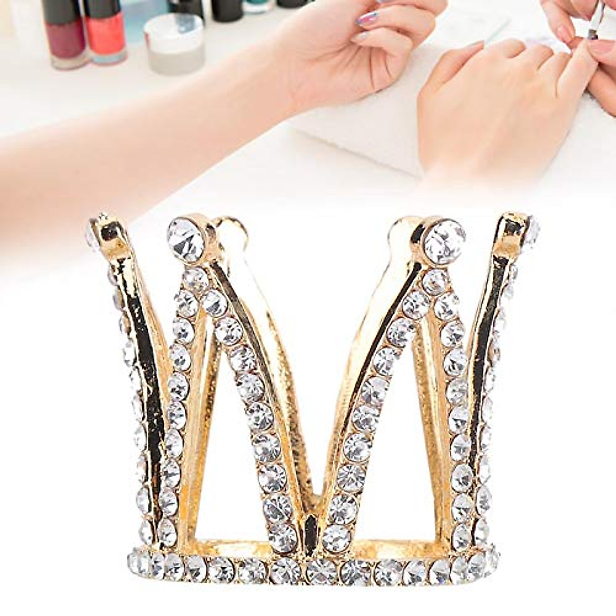 Nail Art Brush Holder, 3 Types Crown Design Nail Art Brush Holder Set Pen Displayer Stand Tools Brush Holders(1)