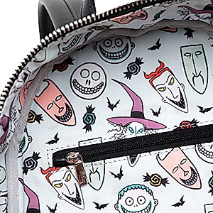 Loungefly Disney Nightmare Before Christmas Glow in the Dark Lock Shock and Barrel Mini Backpack