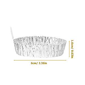 100pcs Aluminum Foil Weighing Dish Surface Plate Sample Weighing Tray Balance Weighing Pans Lab Equipment Chemistry Weigh Boats Weighing Plates Sample Weighing Dishes Storage Trays