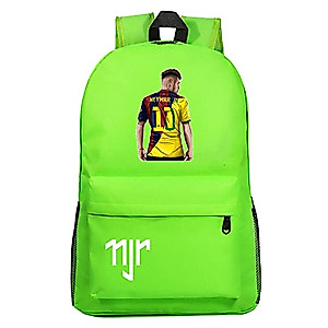 Duuloon Teens Neymar JR Student Bookbag Casual Football Fans Knapsack Classic Canvas Daypacksk for Hiking,Travel