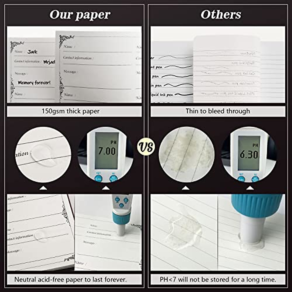 Funeral Guest Book, Memorial Books for Celebration of Life, Hardcover Funeral Sign in Book for Memorial Service, Guest Book for Funeral for 280 Guests, Pen and Memory Table Stand, 10.2”x7.8” - PUKYO
