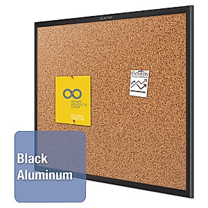 Quartet Cork Board, Bulletin Board, 8' x 4' Corkboard, Black Frame (2308B)