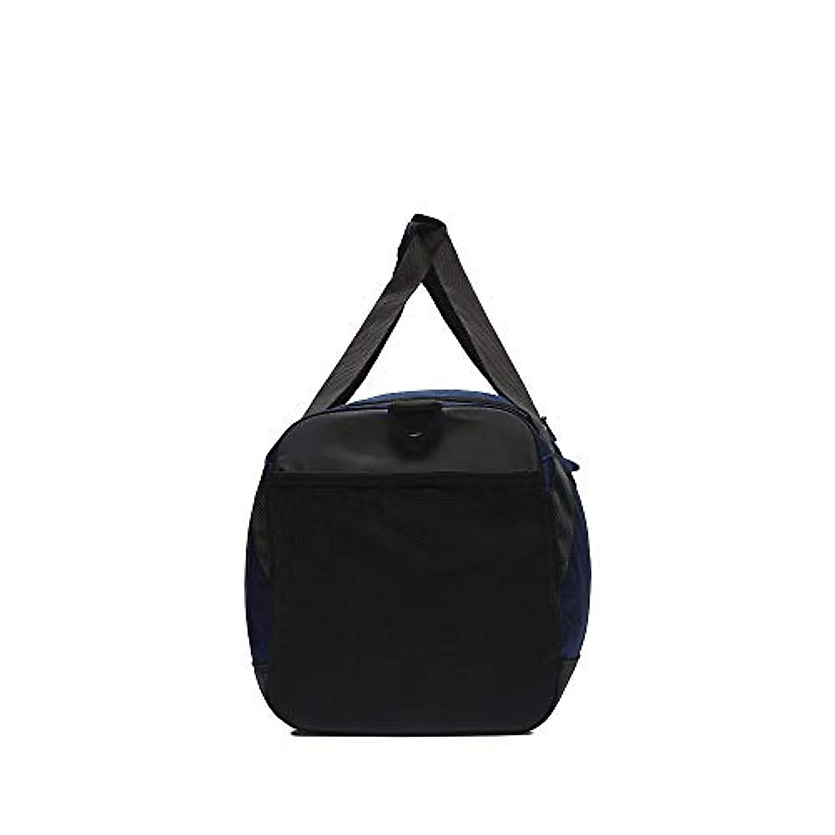 Nike Brasilia Training Duffel Bag, Versatile Bag with Padded Strap and Mesh Exterior Pocket, Medium, Midnight Navy/Black/White