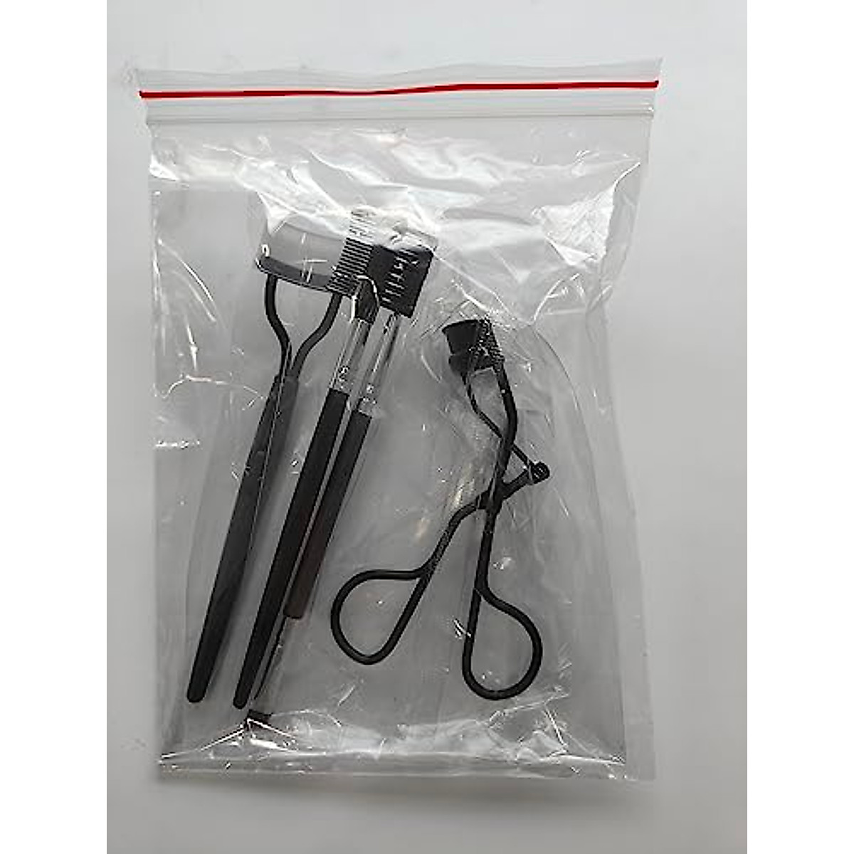 Eyelash Comb Brush Tools EBANKU 4pcs Eyebrow Brush Comb Eyelashes Curler Lash Separator Tool Double Ended Professional Eye Brow Spoolie Brushes for Makeup Grooming (Black)