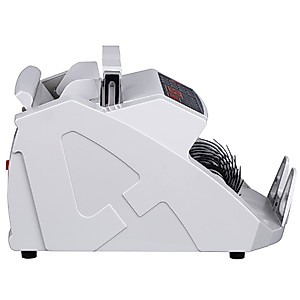 SUPER DEAL Automatic Money Bill Counter Detector Display Currency Cash Counter Bank Machine, Banknote UV and MG Counterfeit Bill Detection (#1)