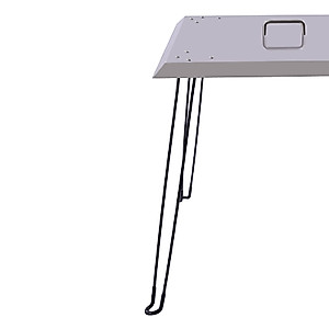 Fire Pit Heat Deflector, 30''x30''x13'' Outdoor Stainless Steel Fire Pit Cover Square Fire Pit Burner Cover to Push Heat Down and Out with 4 Foldable Legs & Carrying Handle