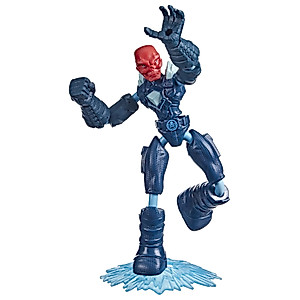 Avengers Marvel Bend and Flex Missions Red Skull Ice Mission Action Figure, 6-Inch-Scale Bendable Toy, Toys for Kids Ages 4 and Up