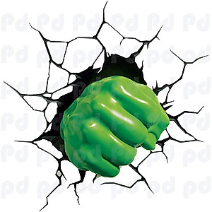 Fist Superhero Wall Decal Sticker - Fist Wall Decal Smash Wall Art Kids Bedroom Hero Wall Decor Superhero Sticker Removable Wallpaper Nursery Art, s39