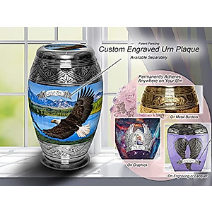 Eagle Cremation Urn - Urns for Ashes Adult Male for Funeral, Burial, or Niche Cremation Urns for Adult Ashes - American Eagle Urns for Human Ashes Large, XL or Keepsakes