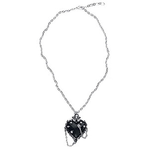 Alchemy of England Witches Heart Pendant, Silver