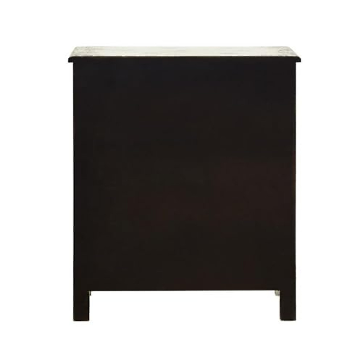 Powell Furniture 990-332 Parcel 2-Door 2-Drawer Console, White 30" L x 13.75" W x 25.5" H