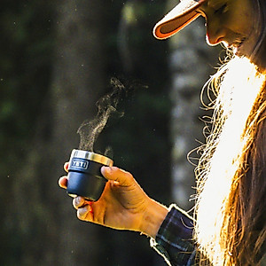 YETI Rambler 4 oz Stackable Cup, Stainless Steel, Vacuum Insulated Espresso/Coffee Cup, 2 Pack, Big Sky Blue