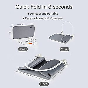 Gromast Toddler Bed Rails Guard Foldable Crib Rail Guard，Baby Bassinet Bedside Sleeper,
