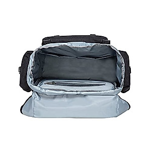 KAUKKO Vintage Casual polyster and Leather Rucksack Backpack(18-LINEN BLACK)