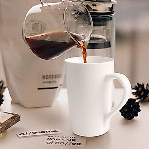 Belinlen 2 Pack 12 OZ Sublimation Mugs Blank Ceramic Coffee Cup Simple Pure White Ceramic Cup Plain White Porcelain Mugs