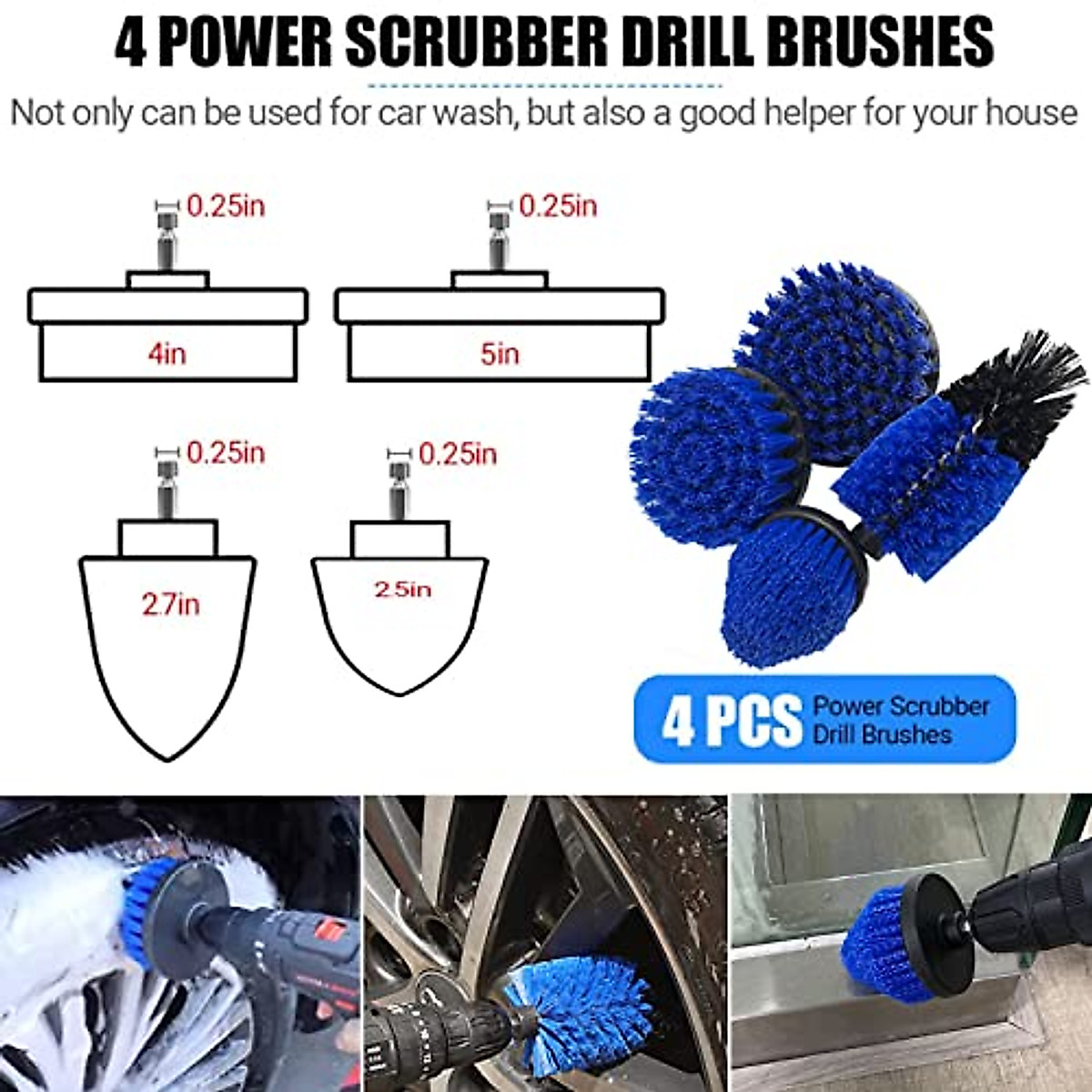 CLEAFOU 20pcs Car Detailing Brush Kit Car Cleaning Tool Set Auto Car Detailing Brush Interior Cleaner Wash Tools Kit for Cleaning Wheels, Dashboard, Leather, Air Vents, Emblems, Windshield