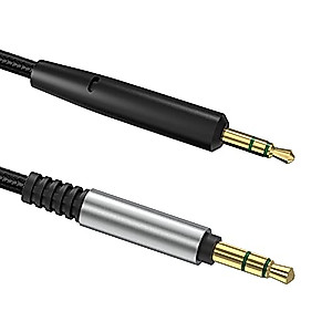 GEEKRIA Nylon Braided Audio Cable Compatible with Bose SoundTrue Around-Ear II, SoundTrue AE2, SoundTrue, Soundlink On-Ear, SoundLink II Cable, 2.5mm Replacement Stereo Cord (4 ft / 1.2 m)