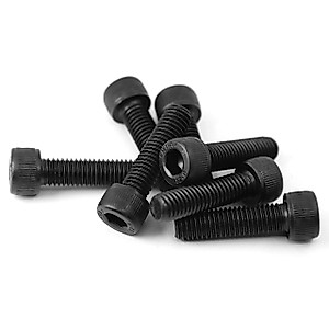 M4 x 20mm 12.9 Alloy Steel Screw Cap Point Hex Socket Screws Bolts Black Oxide Finish Machine Thread, 50Pcs