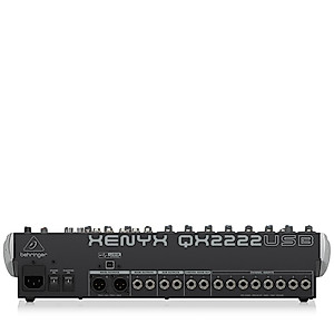Behringer Xenyx QX2222USB Premium 22-Input 2/2-Bus Mixer with Xenyx Mic Preamps and Compressors, KLARK TEKNIK Multi-FX Processor, Wireless Option