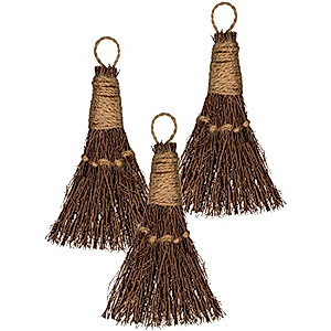Cinnamon Broom 6" - Cinnamon Broomstick Scented 3 Pack -Mini Broom - Witches Broom Decor for Halloween - Cinnamon Broomstick - Mini Broomstick