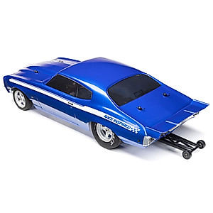 Losi RC Car 1/16 1970 Chevelle 2 Wheel Drive Mini No Prep Drag Car RTR Includes Everything Needed no Other purchases Required Blue LOS01023T1