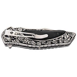 Casvno Pocket Knife Pocket Folding Knife 3CR13 blade +handle (stainless steel and colored wood) for Hunting, Camping, Fishing, Hiking, Outdoor Activities Home Improvement