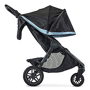 Britax B-Free Stroller, Frost - All Terrain Tires - Adjustable Handlebar - One Hand Fold - Large UV50 Canopy